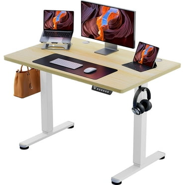 FITUEYES Computer Monitor Riser Stand with Height Adjustable Desktop ...