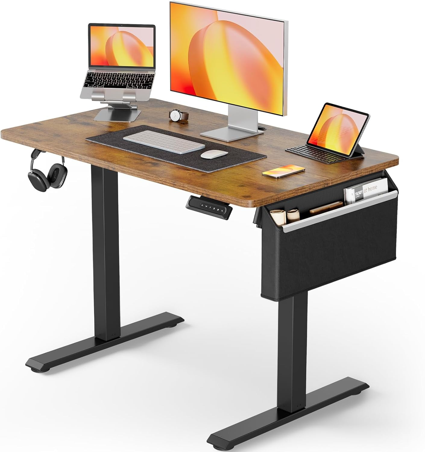 40"x24" Home Office Electric Standing Desk Height Adjustable with ...