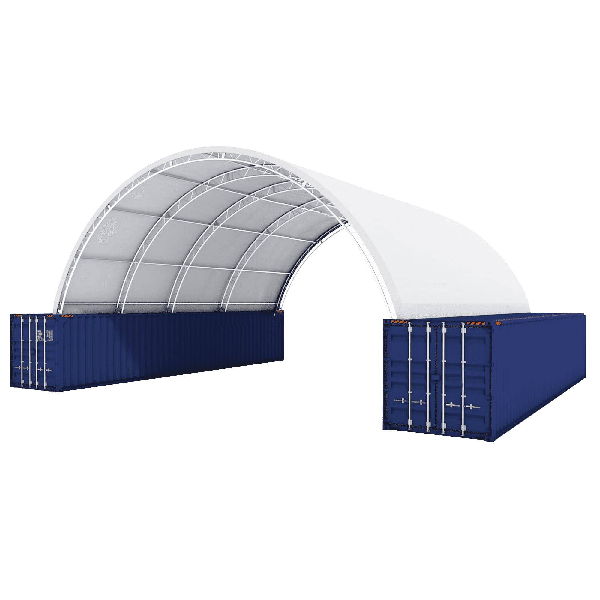 DuraYu 40x40x15 ft Shipping Container Canopy Shelter with 22oz PVC Tarp ...