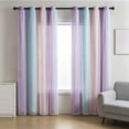 40"x52" Starry Sky Double-Layer Blackout Curtain Set, Laser Cut-Out ...
