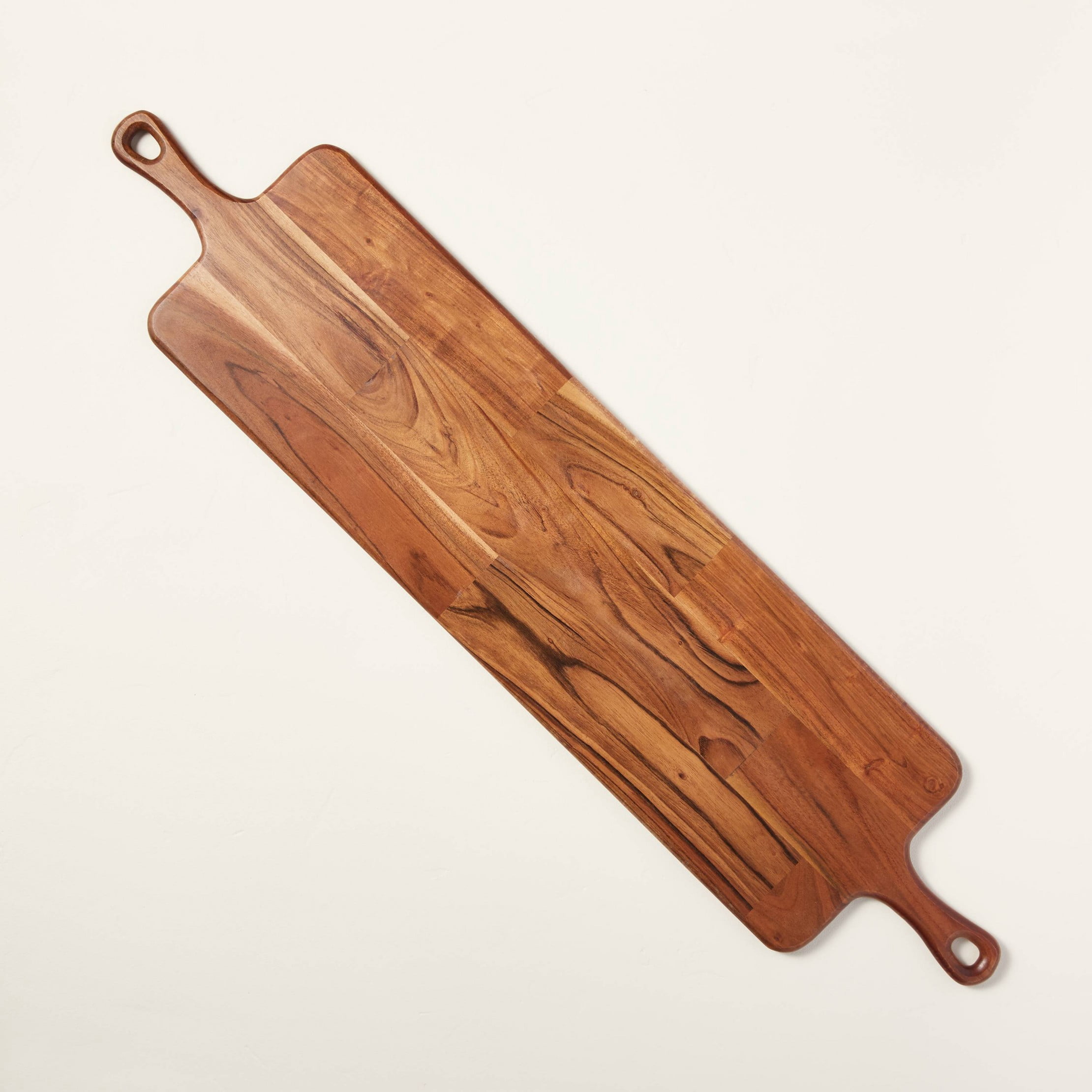 40"x9" Wooden Paddle Serving Board with Handles - & Hand with Magnolia ...