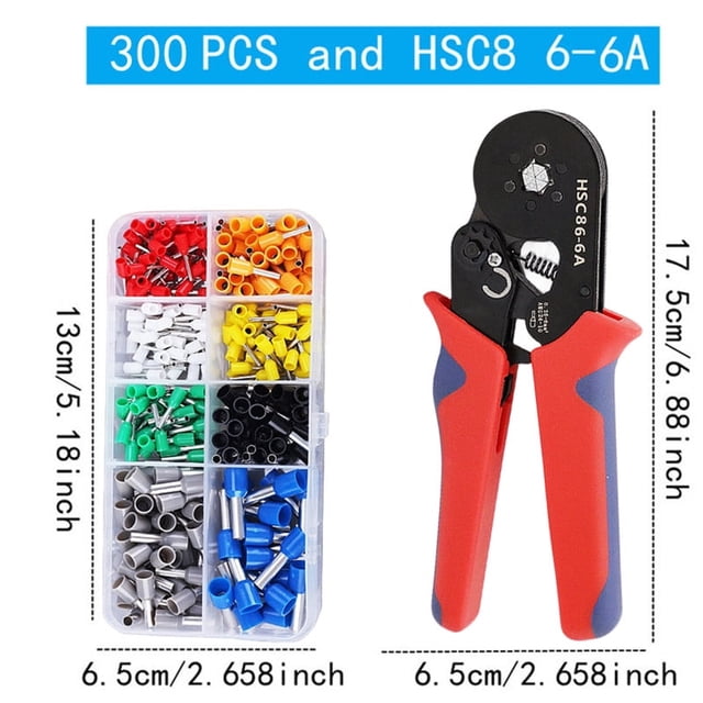 VE Tubular Crimp Terminals Wire Connector 400-2120 Piece - Walmart ...