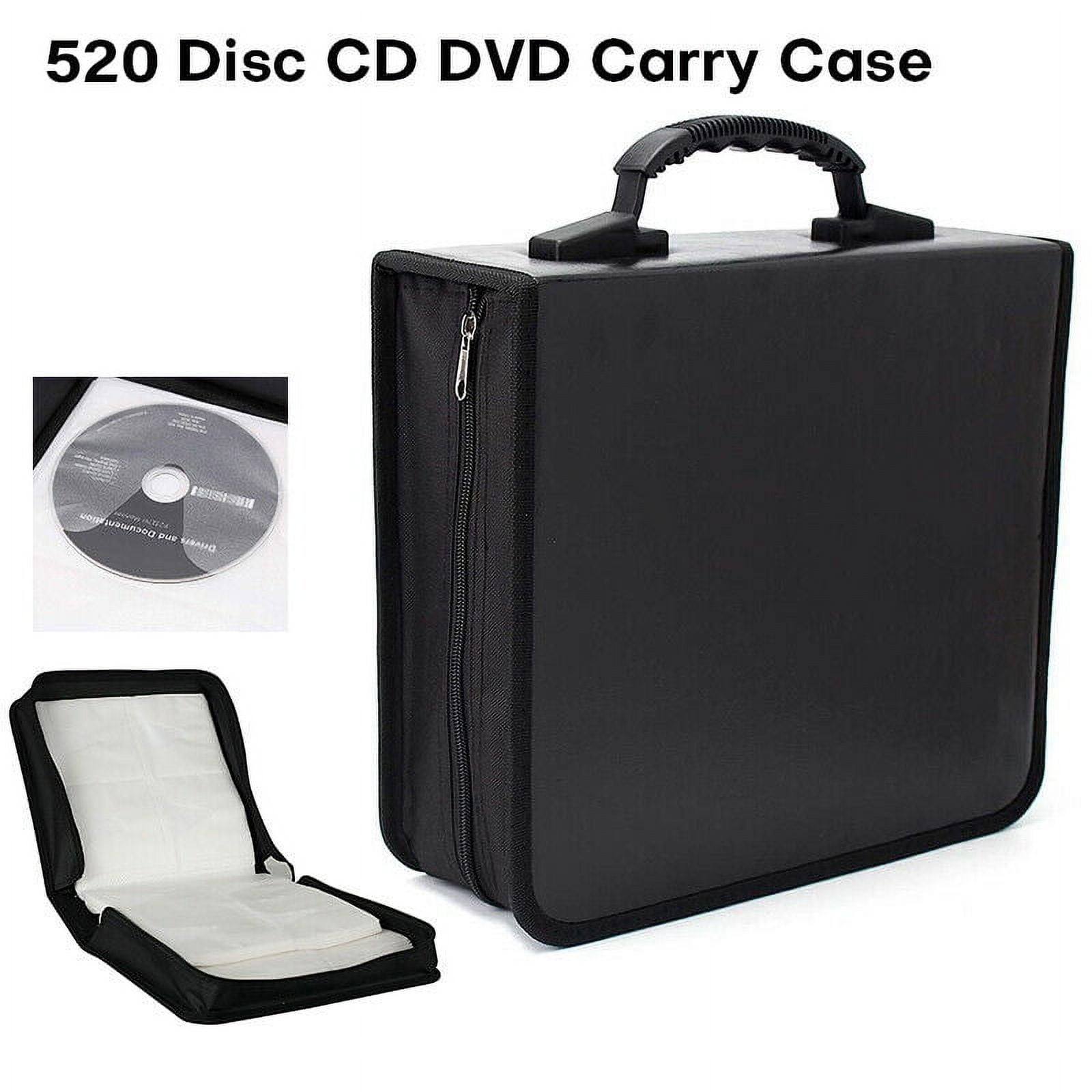 Walmart 400/520 Discs Multi CD/DVD Disk Carrier, Large Portable Storage ...