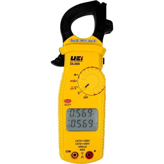 400 Amp Dual Display Clamp Meter with Test Lead Storage - Walmart.com