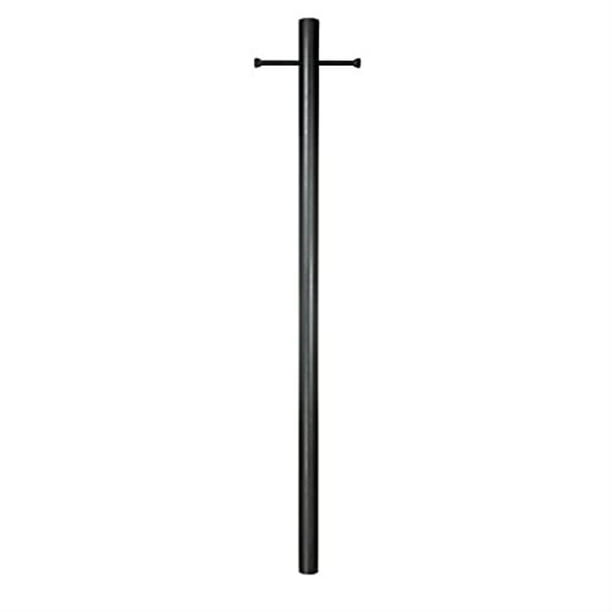 400-BLK 7 Smooth Aluminum Direct Burial Post with Ladder Rest - Walmart ...