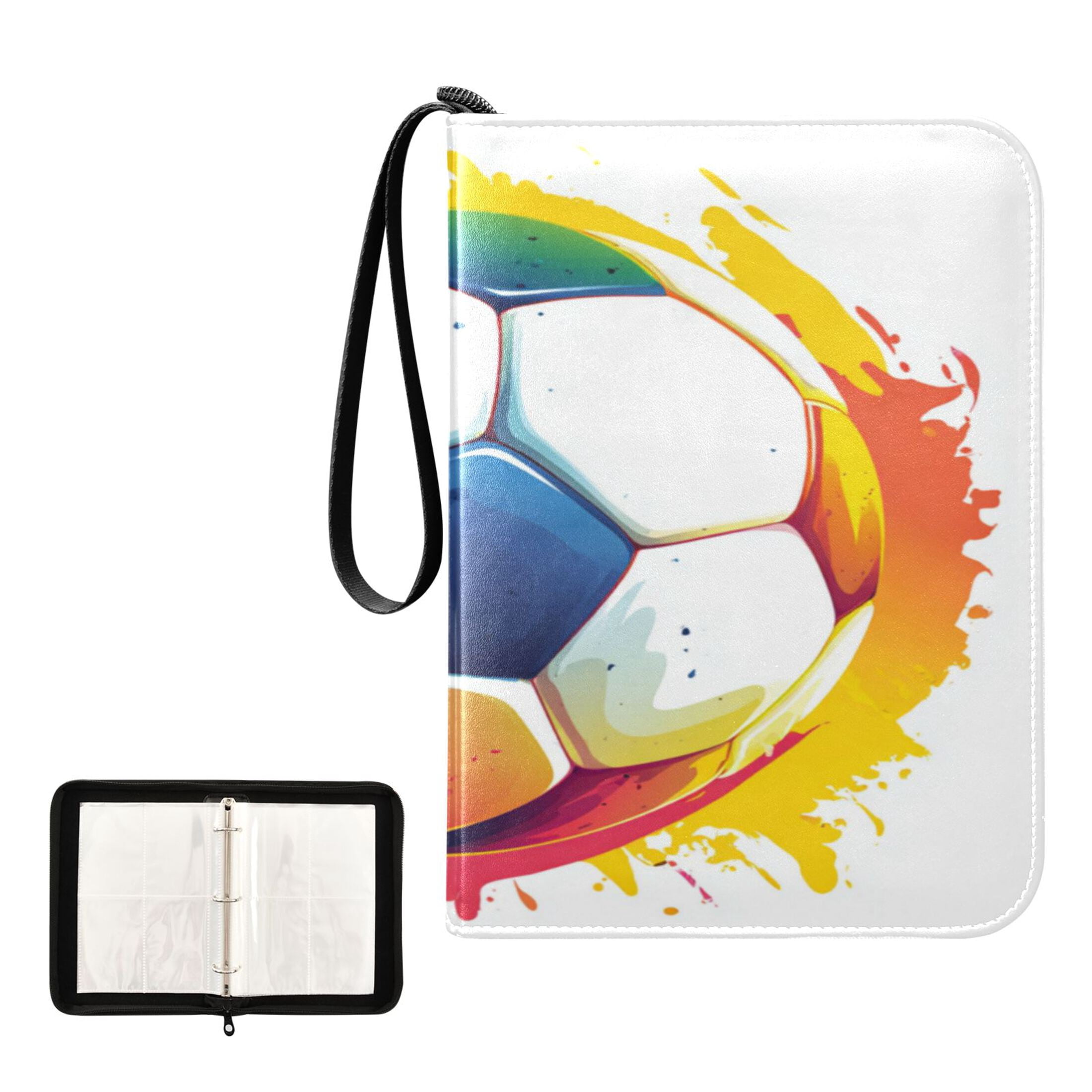 400 Cards Trading Card Binder with 50 Removable Sleeves, Portable Game ...