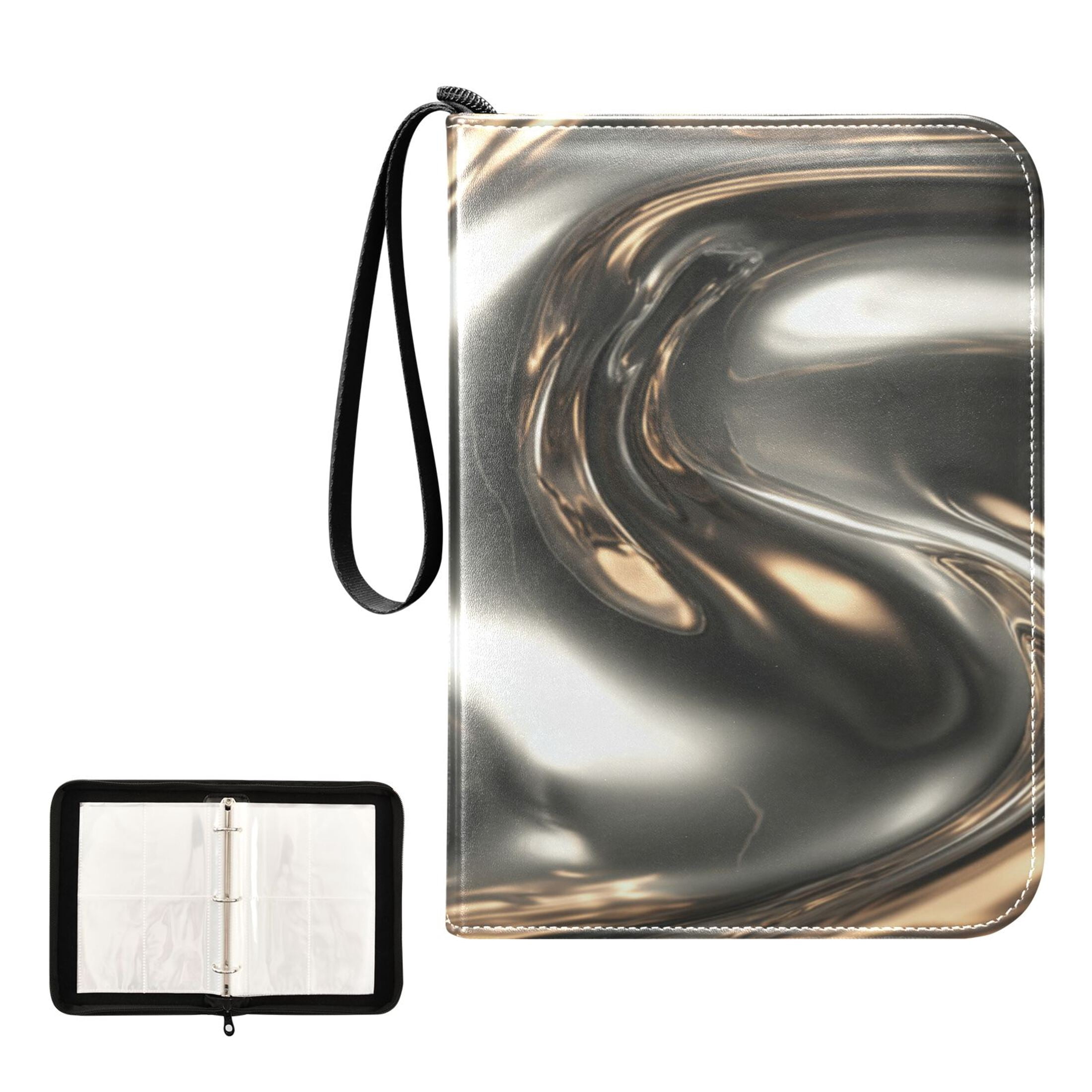 400 Cards Trading Card Binder with 50 Removable Sleeves, Portable Game ...