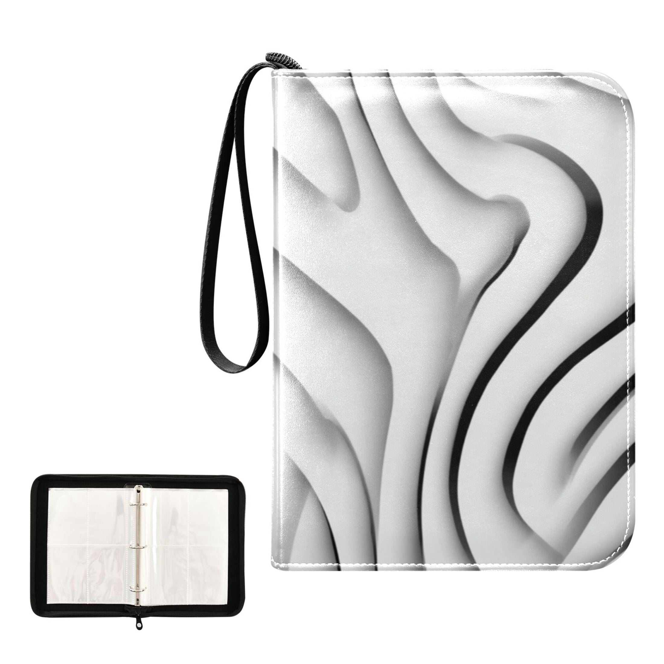 400 Cards Trading Card Binder with 50 Removable Sleeves, Portable Game ...