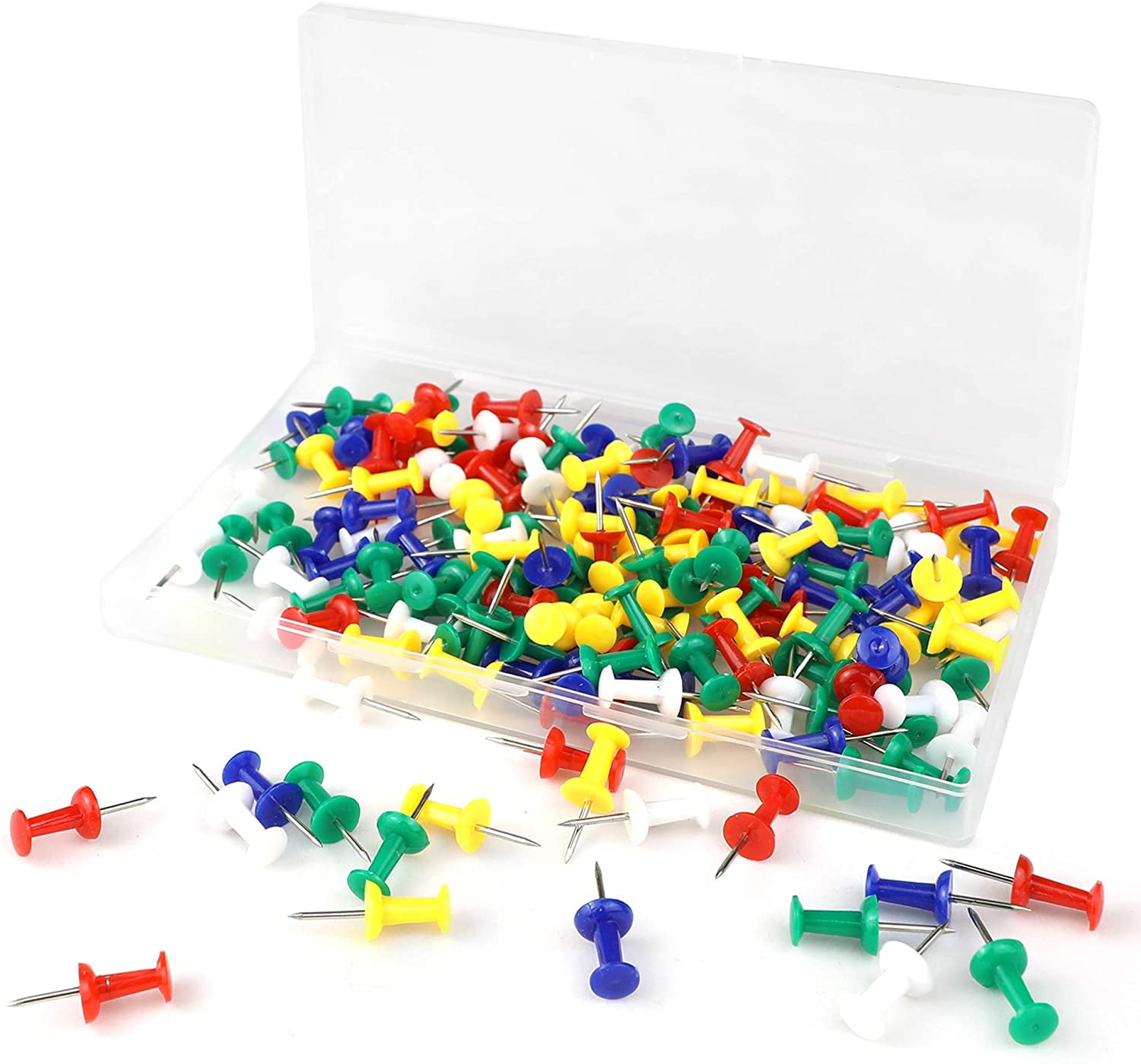 400 Colored Push Pins, Bulletin Board Steel Push Pin Thumb Tacks, Wall ...