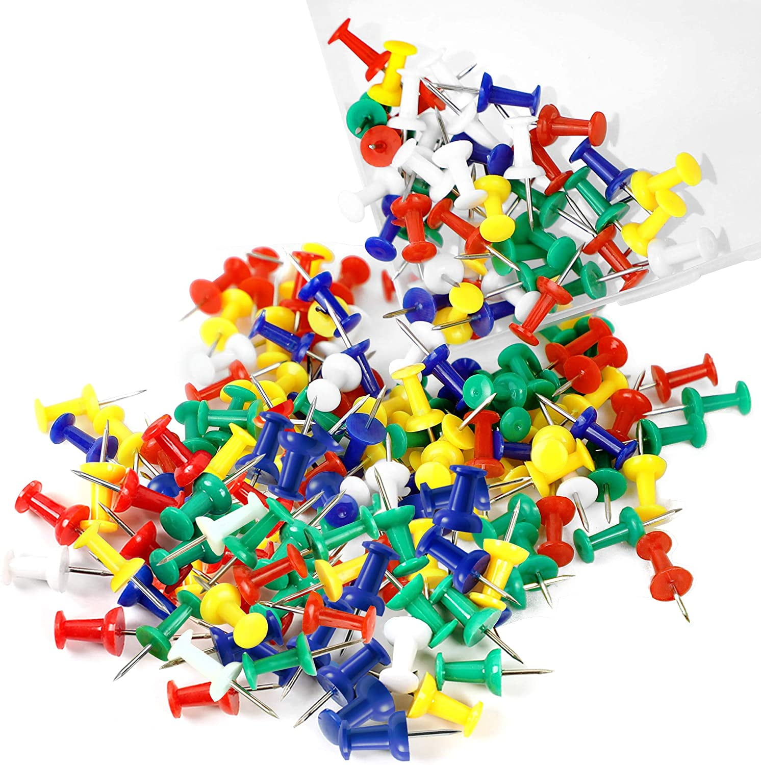 400 Colorful Push Pins for Bulletin Board, Thumb Tacks for Wall ...