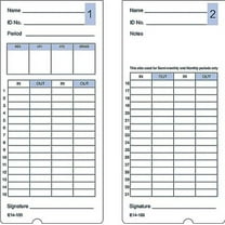 TOPS Time Card for Cincinnati/Simplex, Weekly, 3 1/2 x 10 1/2, 500/Box ...