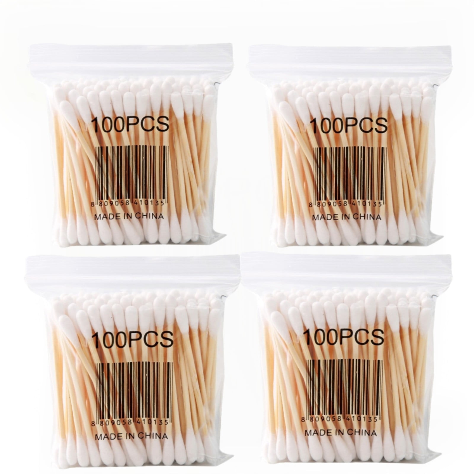400 Cotton Swab Applicator Q-tip Stem Stick 2.95" Wood Handle Swabs ...