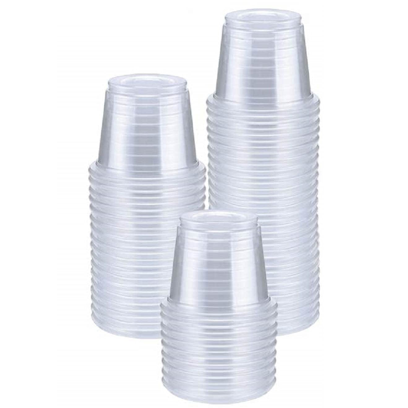 400 Count Disposable Plastic Shot Glasses, Clear Small Cups for ...
