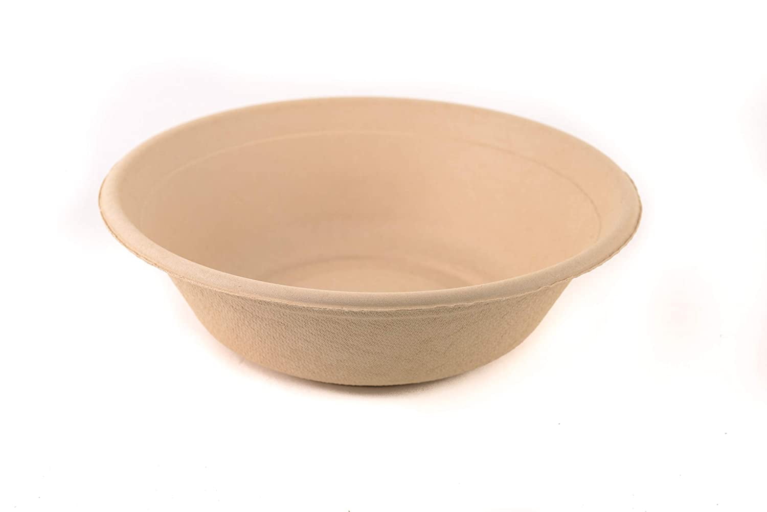 400 Count - EcoQuality 24oz Round Disposable Bowls Natural Sugarcane ...