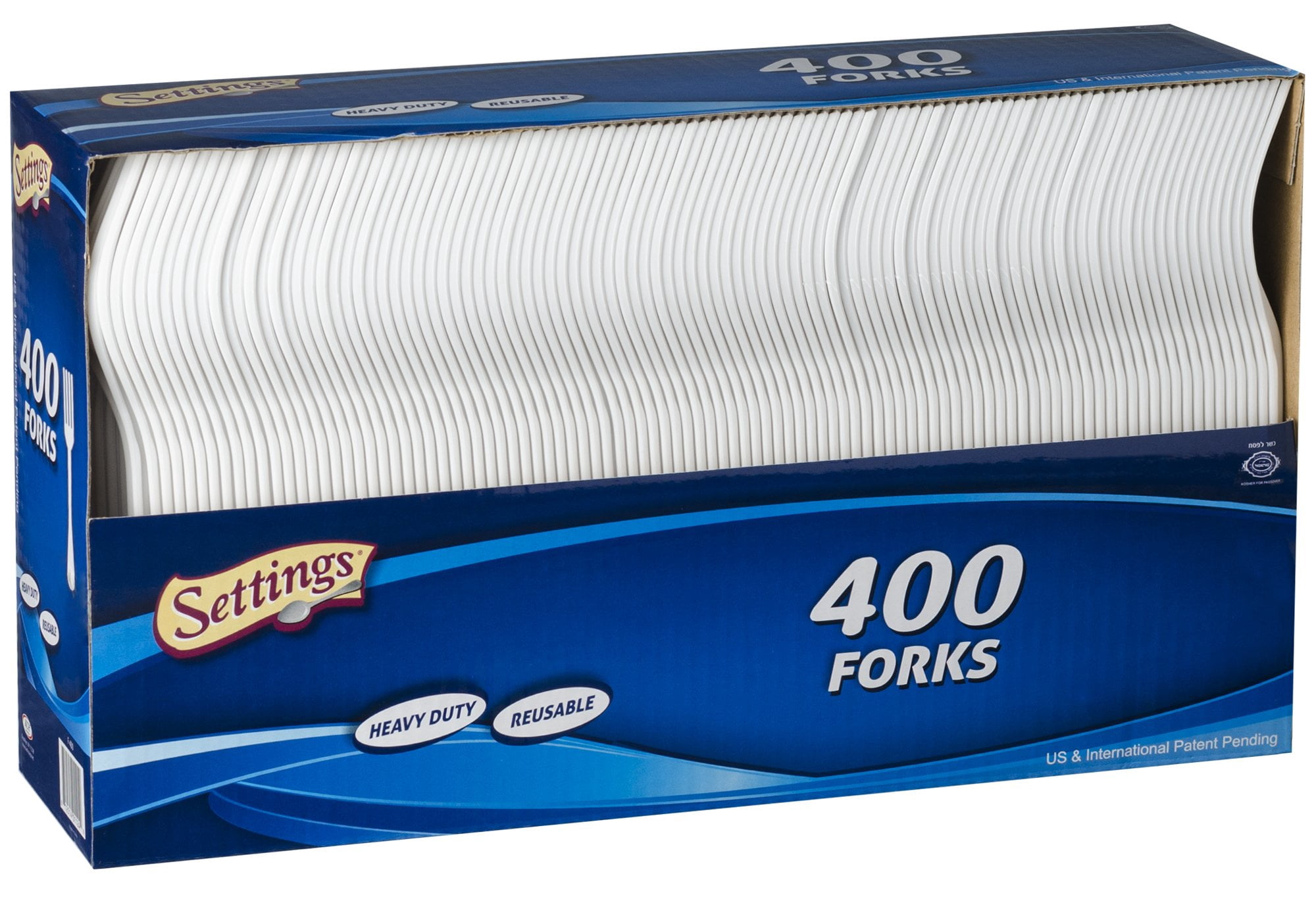 [400 Count] Settings Plastic TSF6 White Forks, Practical Disposable ...