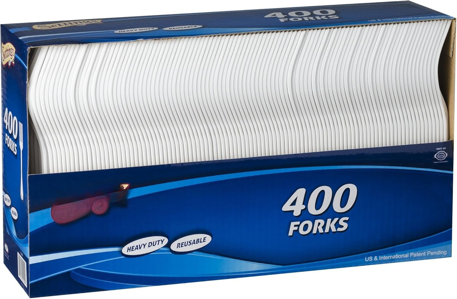 [400 Count] White Forks, Practical Disposable Cutlery, for Thanksgiving ...