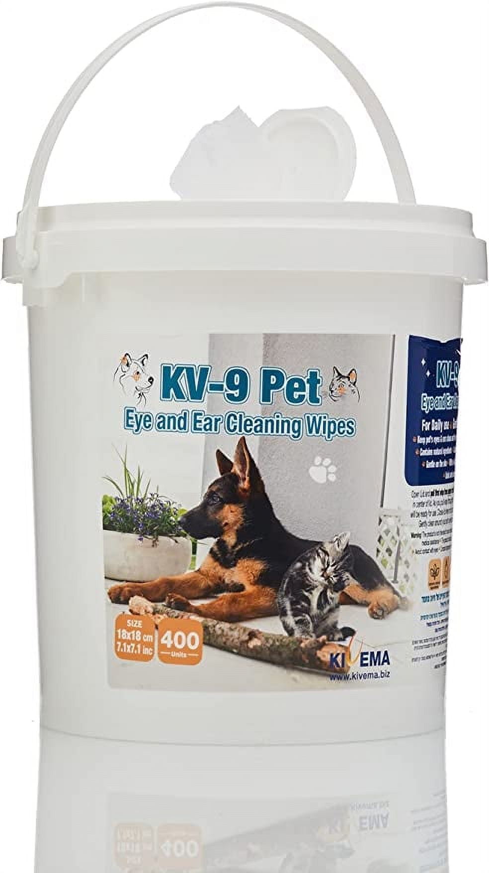 KIVEMA 400 Dog and Cat Eye Wipes | Essential Tear Stains and Discharge ...