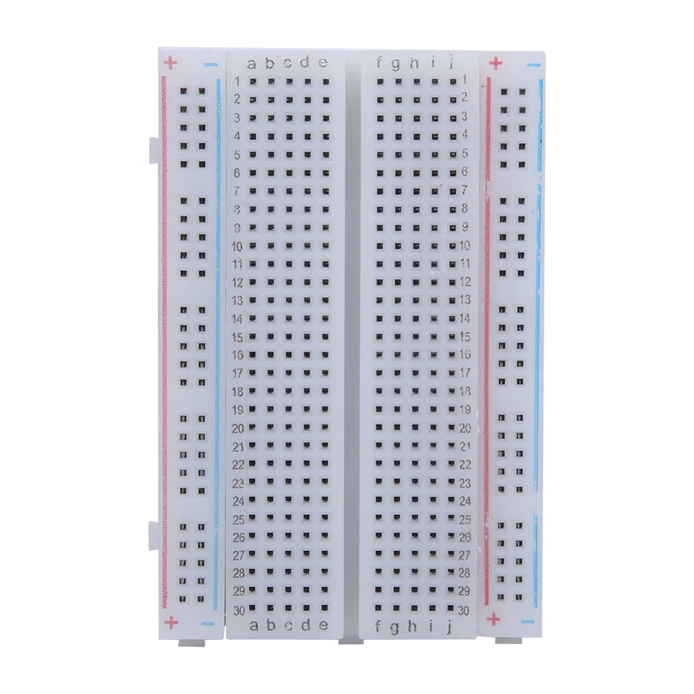 400 Holes Solderless Breadboard, 85 X 55mm Breadboard, For Electronic ...