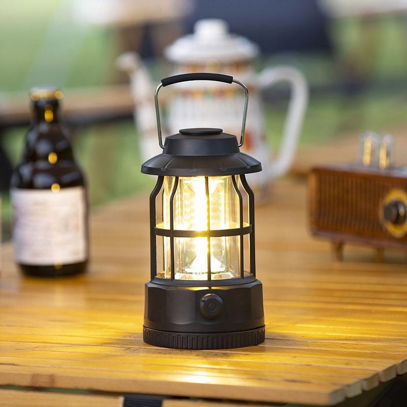 400 Lumens NEW Retro Camping Lights; Atmosphere Tent Lights COB Battery ...
