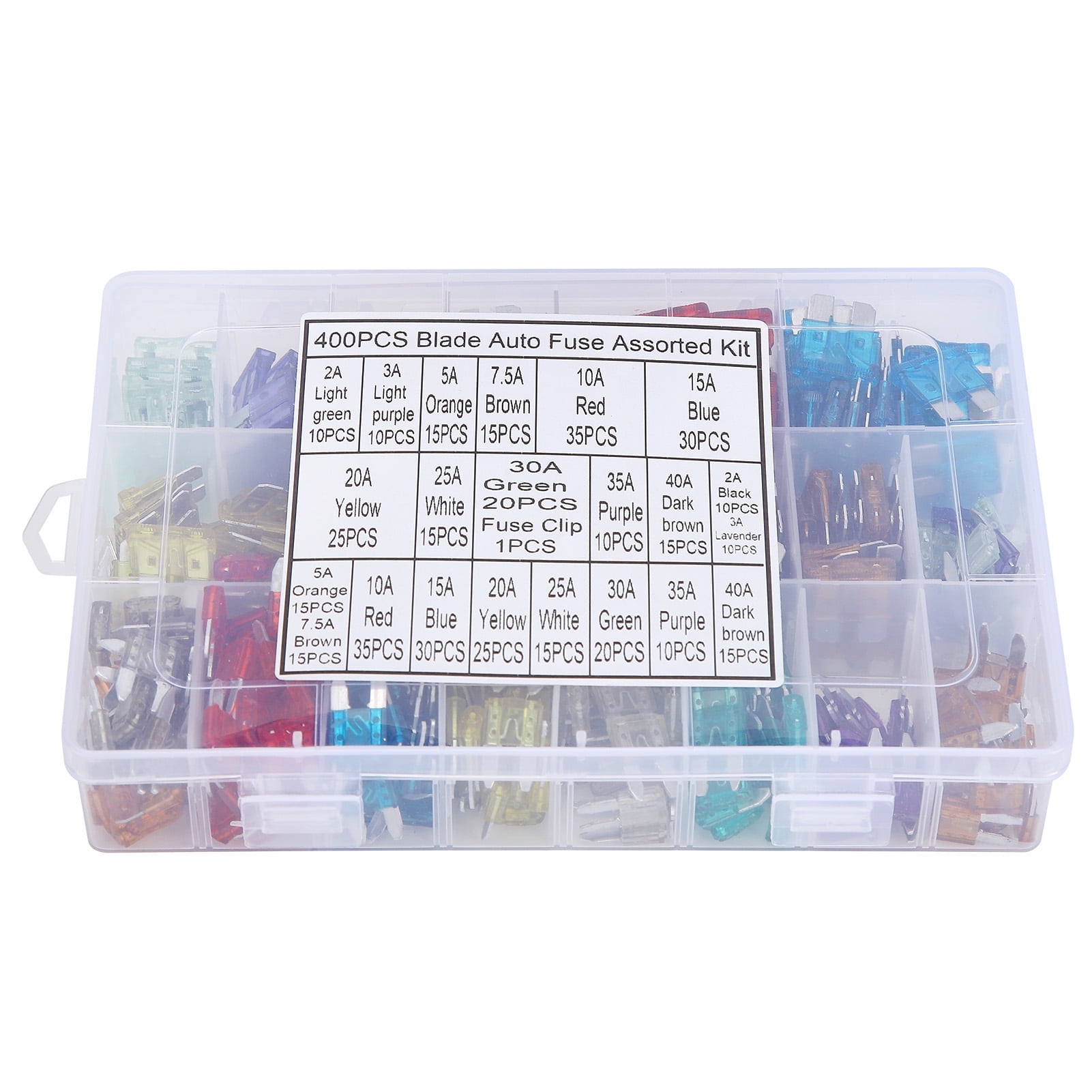 400 PCS Car Fuses Assortment Kit - Fuse Classification for Car/SUV ...