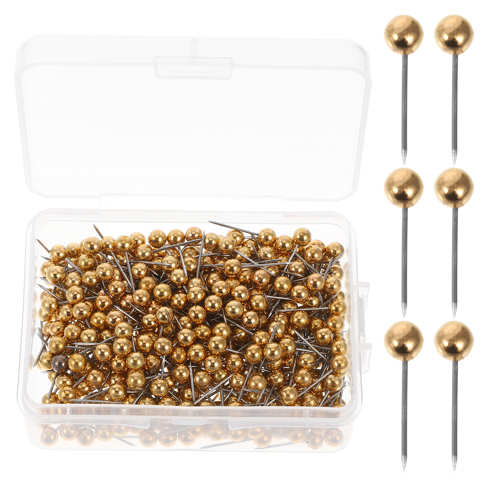 400 PCS Double Sided Tape Heavy Duty Gold Ball Pins Map Tacks - Walmart.com
