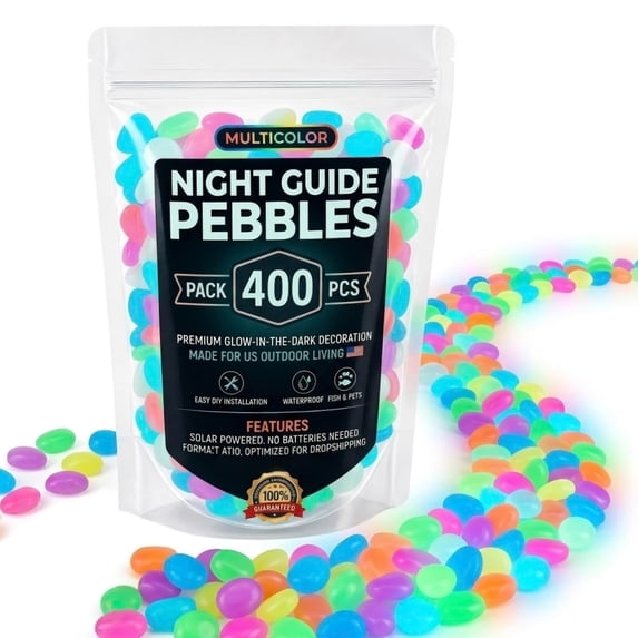 400 PCS Glow in the Dark Rocks, Colorful Luminous Rocks for Landscaping ...