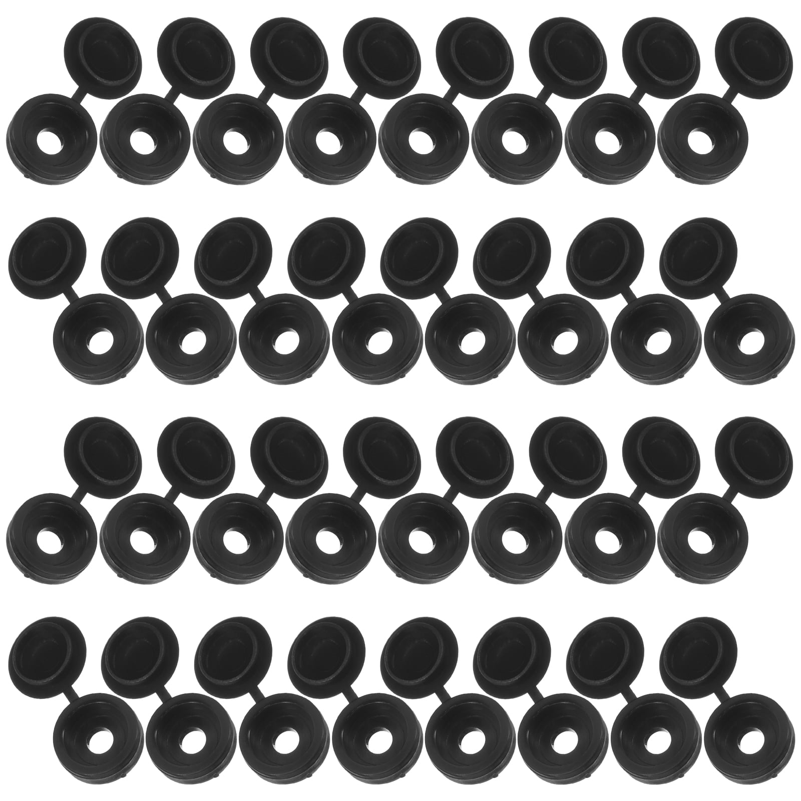 400 PCS Screw Decorative Cap 1.35X1.35X0.60CM Black - Walmart.com