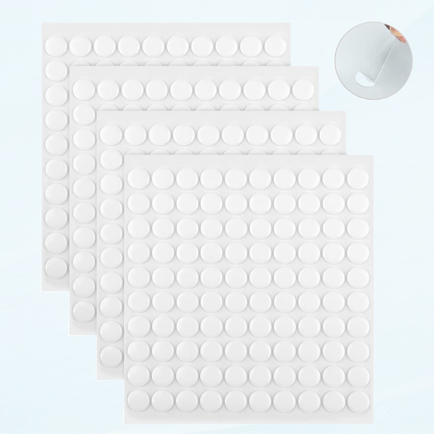 400 PCS double sided adhesive dots, clear removable adhesive putty ...