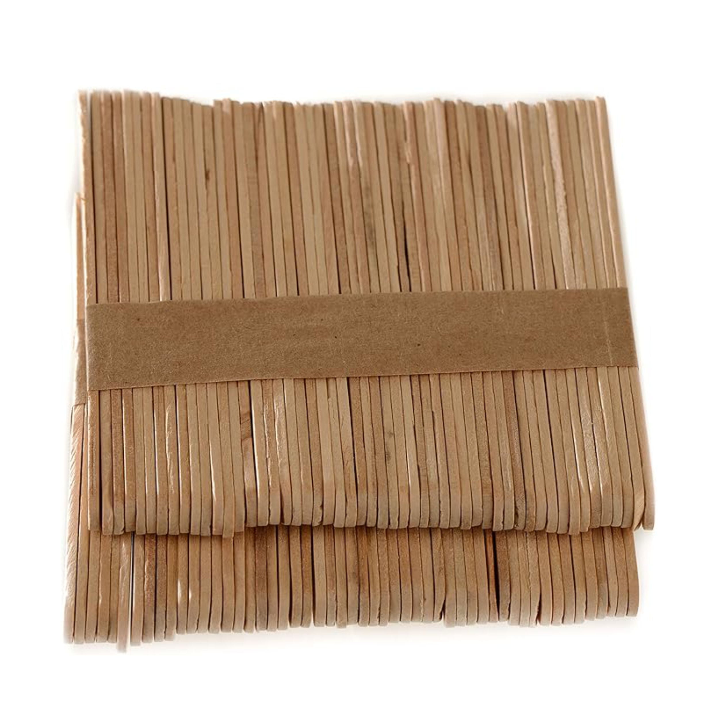 [400 Pack] Kraft Wooden Craft Sticks - Great for Arts and Crafts ...