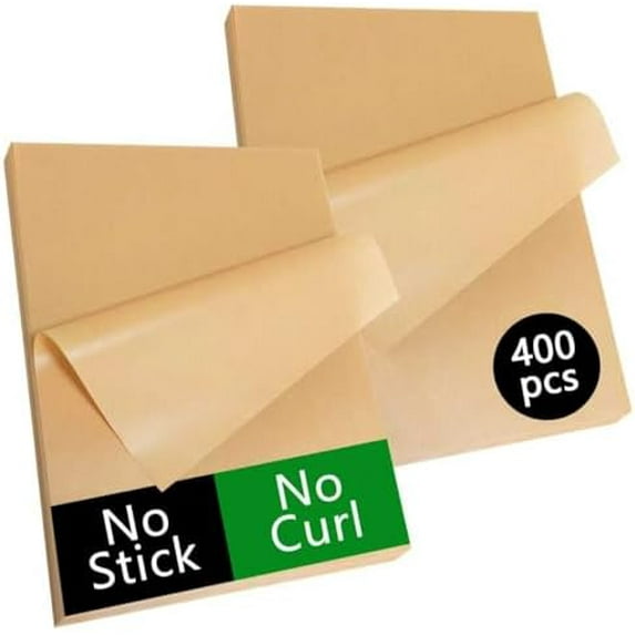 400-Pack Unbleached Parchment Paper Sheets for Baking, 12x16 Inch ...
