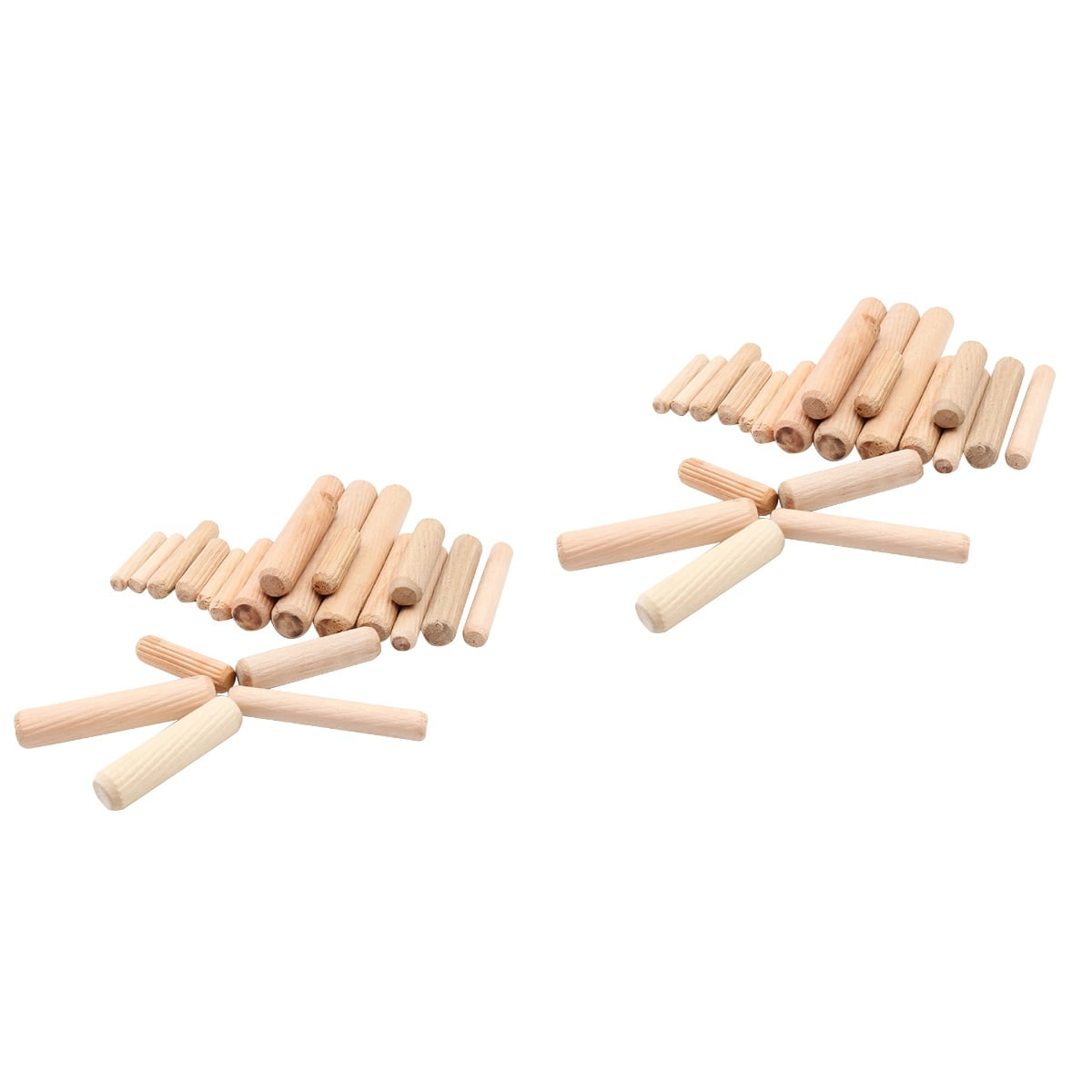 Qiysamall 400 Packs Wood Pins Dowel for Furniture 10cm Accessories ...