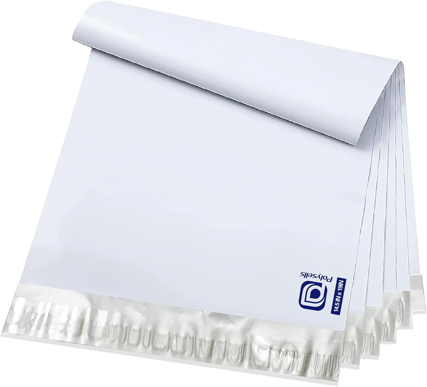 400 Pcs 14.5x19 Inches White X Silver Poly Mailers Shipping Envelopes ...