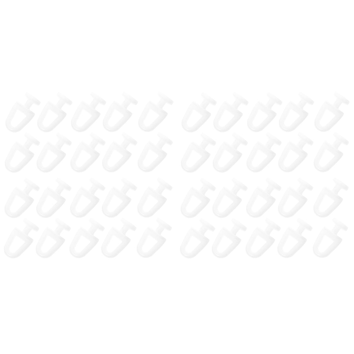 400 Pcs Curtain Rod Pulley Ceiling Curtains Rollers Track Rail Gliders ...