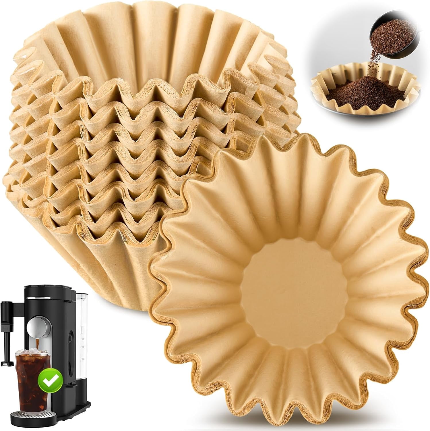 400 Pcs Disposable Coffee Filters Compatible with Pb051 Pb041 Pods and ...