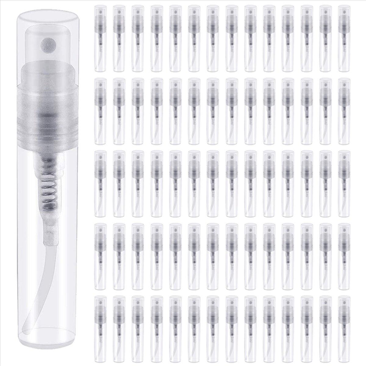 400 Pcs Disposable Perfume Atomizer, Clear Plastic Bottle Portable ...
