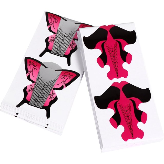 400 Pcs Extended by Nail Art Paper Holder Nail Extension Stickers Nail ...