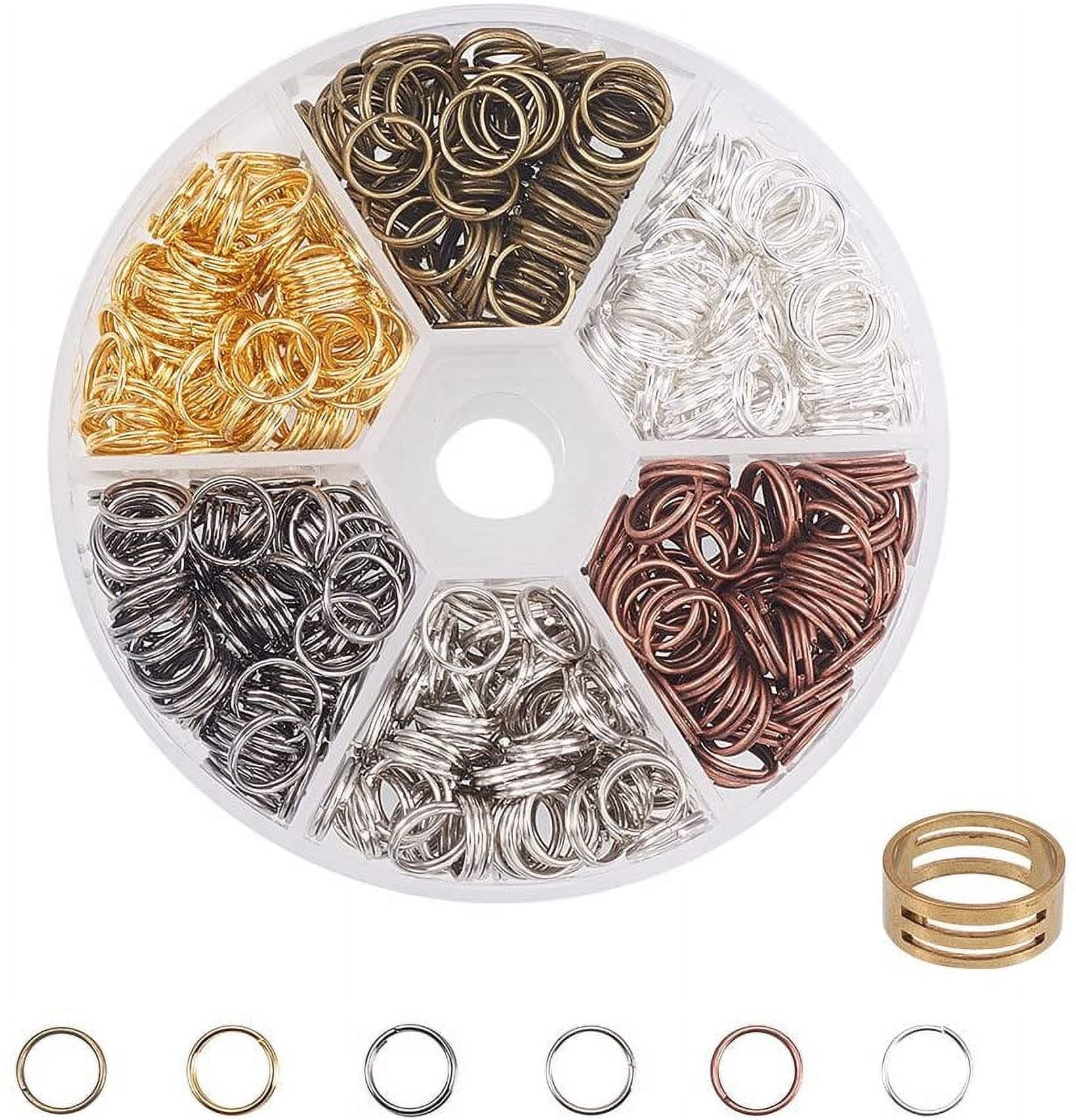 Walmart 400 Pcs Colored DIY Metal Iron Split Rings, Double Loop Jump ...