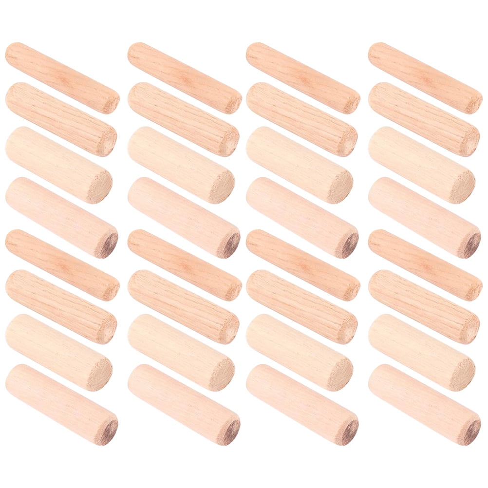 400 Pcs Log Plug Dowels for Crafting Wood Round Plate Wooden Pegs ...