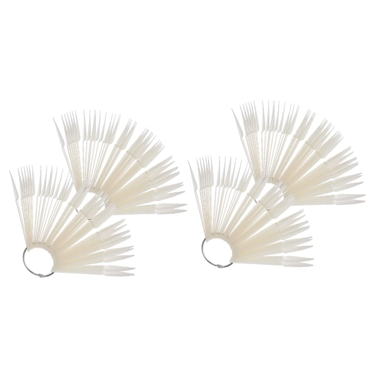 400 Pcs Nail Display Board Nail Swatches Nail Sample Sticks Round ...