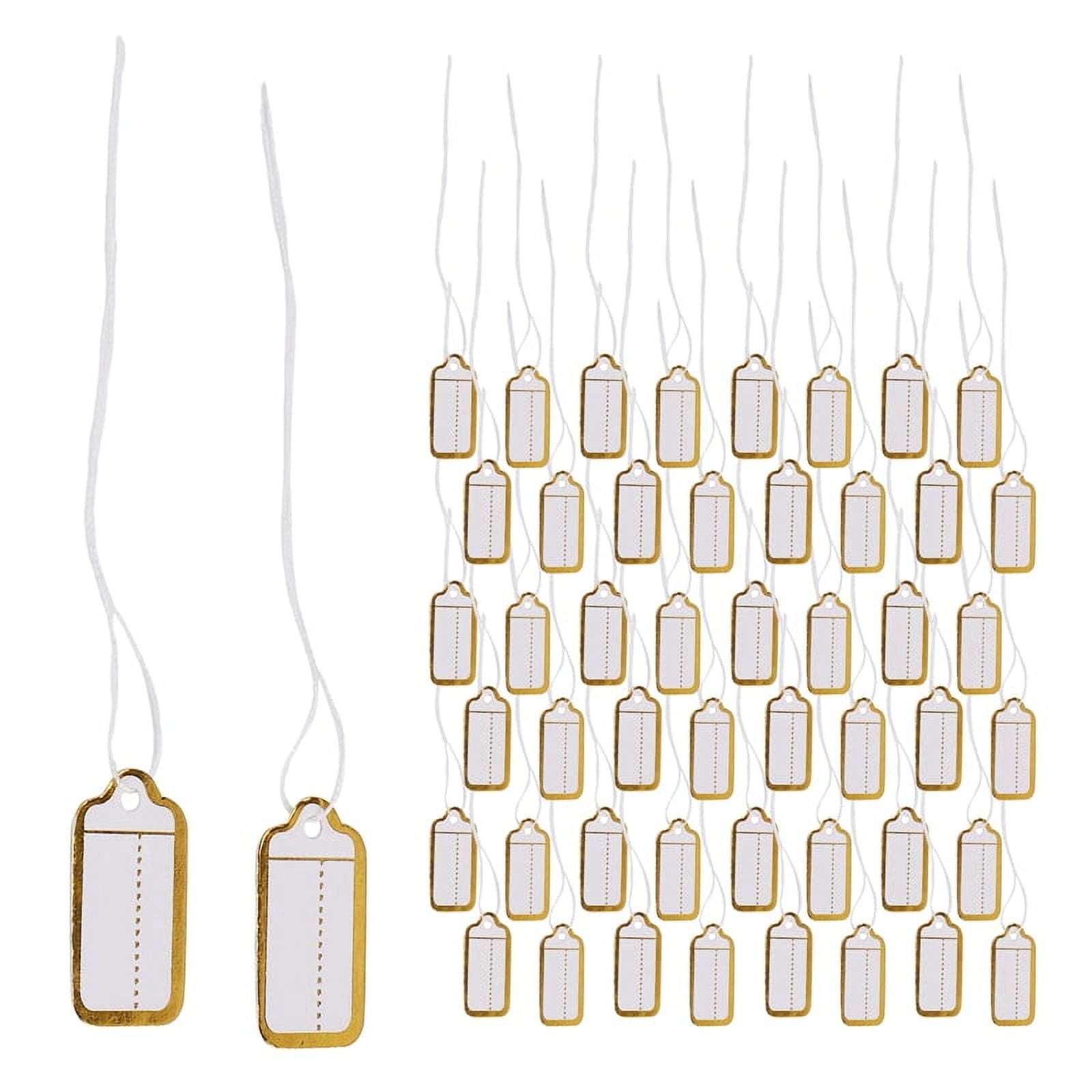 400 Pcs Paper Jewelry Price Tags with Hanging String Marking Tags ...