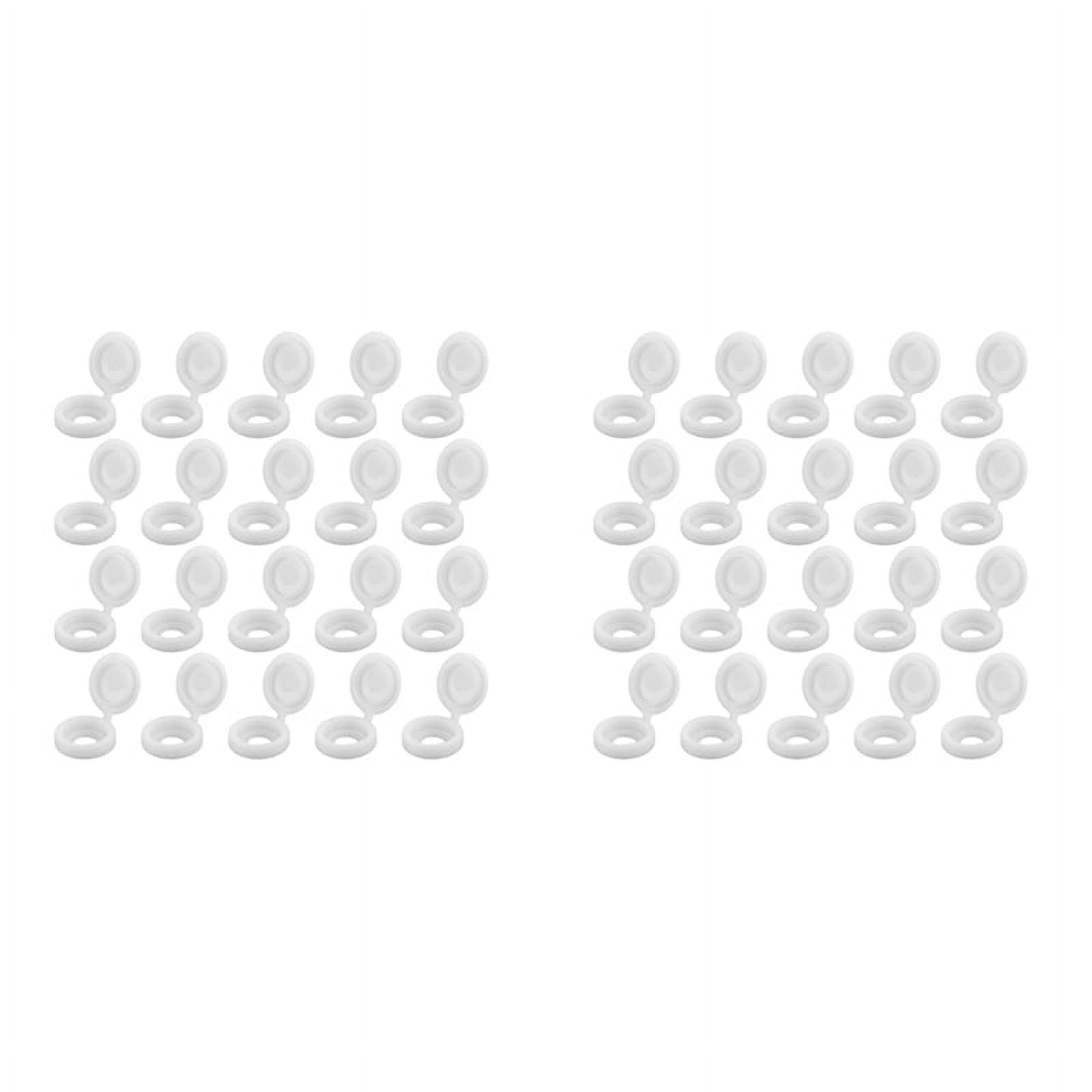 400 Pcs Screw Cap Plastic Hinged Screw Covers Screw Cover Caps ...