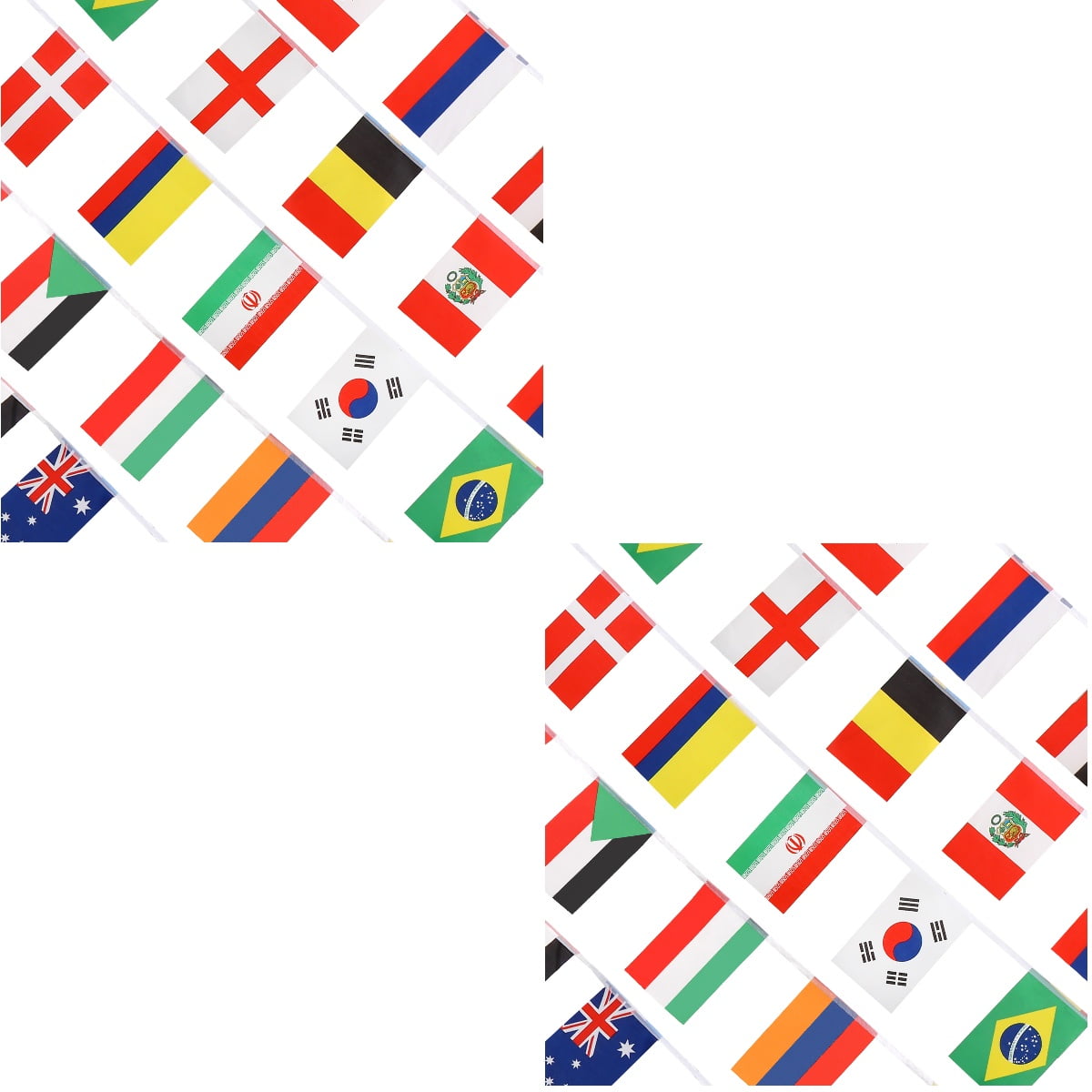 400 Pcs String Flag Emblems Sports Events Banner Country Flag Banner ...