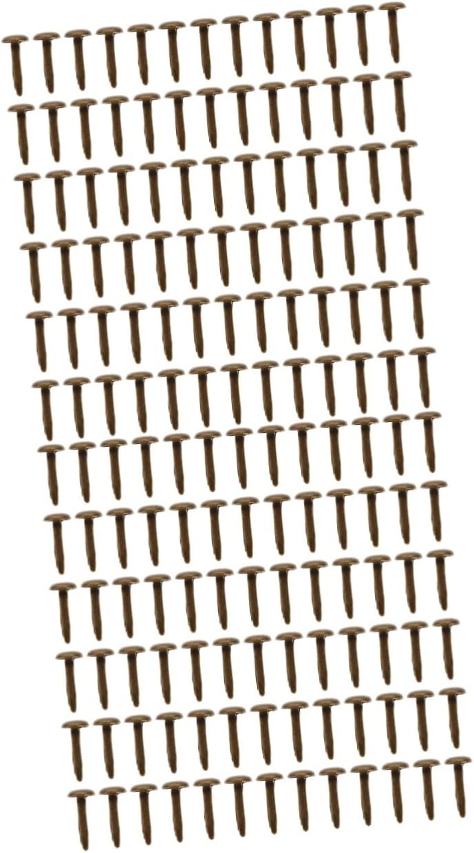400 Pcs Two-Legged Nails Crafts for Kids Vintage OffiVintage Mini Brads ...