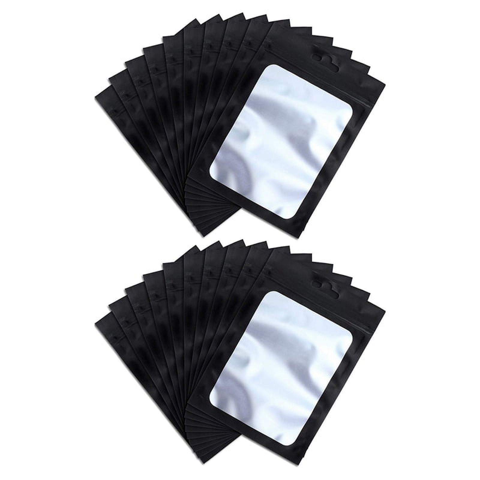 400 Pieces Resealable Food Storage Bags with Clear Window Coffee Beans ...