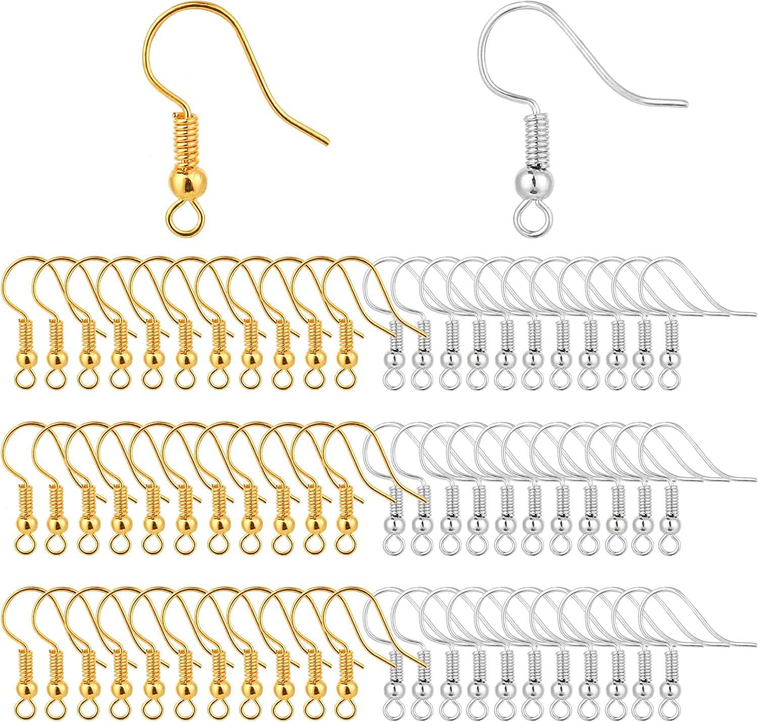 400 Pieces Stainless Steel Earring Hooks, Fish Hooks Ear Wires French ...