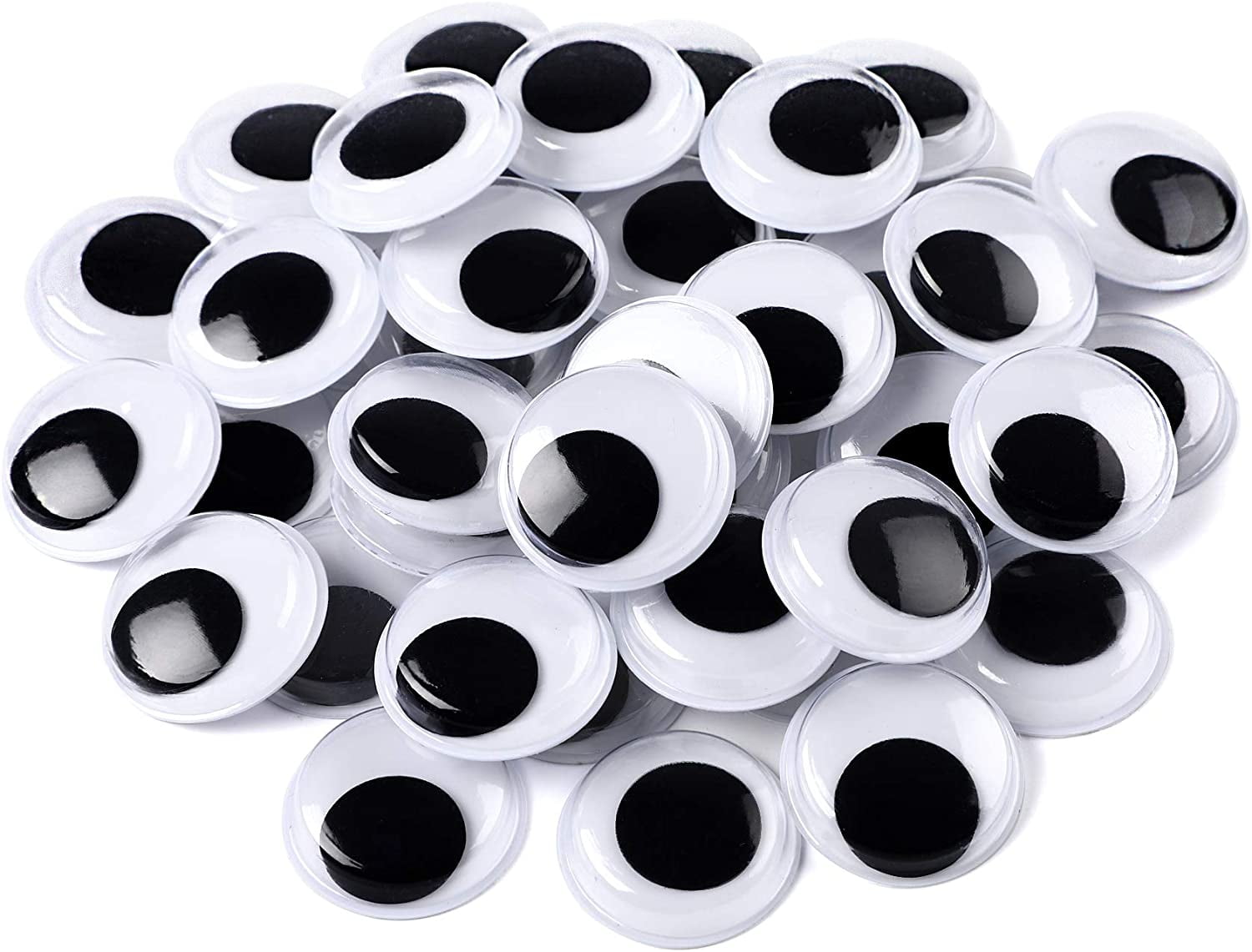 400 Pieces Wiggle Eyes Self Adhesive Black White Googly Eyes for DIY ...