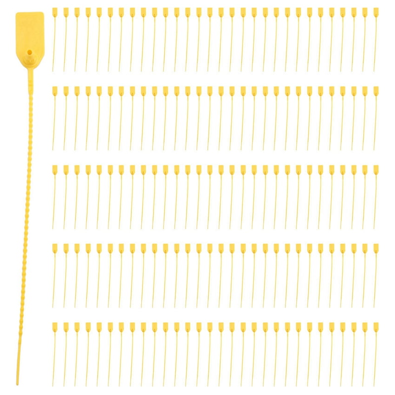 400 Plastic Tamper Seals, Numbered Zip Ties Tags,Disposable Self ...