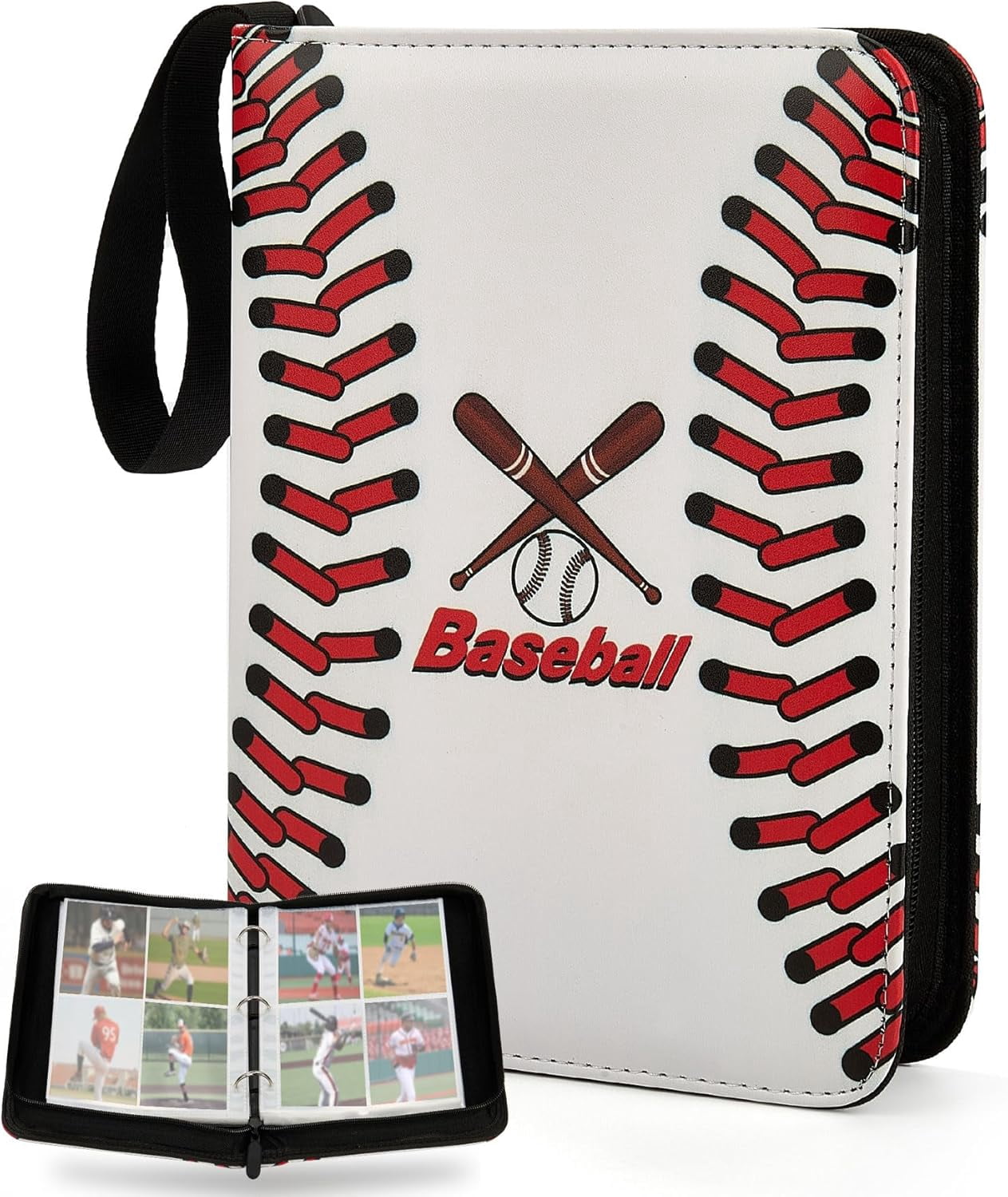 400 Pocket Baseball Card Binder – 4-Pocket Trading Card Album with 50 ...