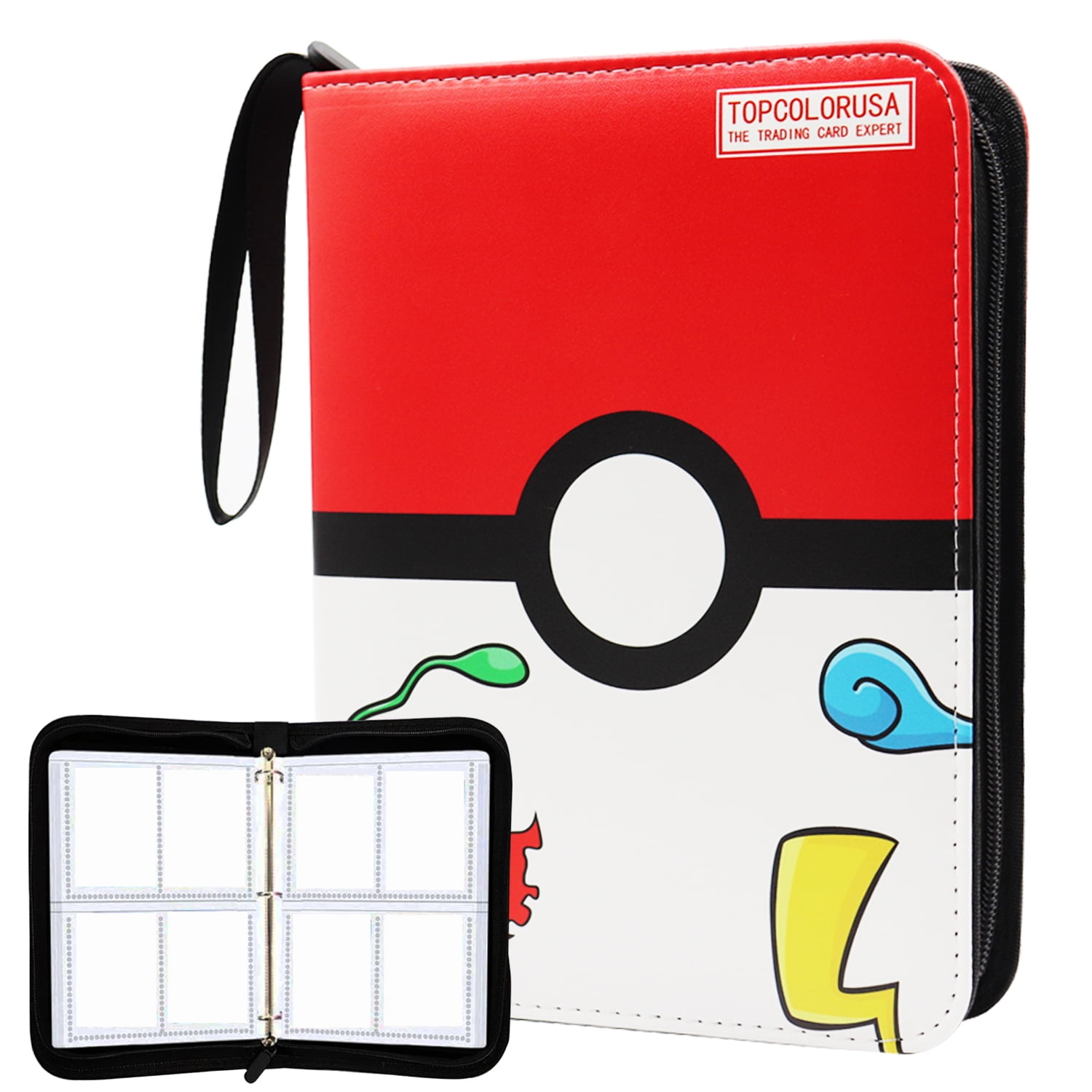 400 Pockets Trading Cards Album,Card Binder 4-Pocket, Scrapbook Bag ...