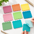 400 Sheet Bright Colors Scalloped Transparent PET Sticky Notes 8 Pack ...